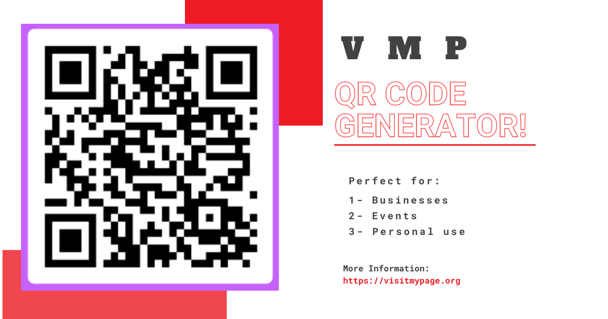 Free Qr Code Generator - No Expiration - VMP URL Shortener